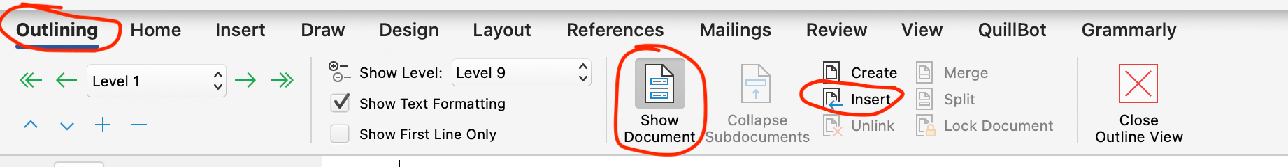 Microsoft Word: Dissertation and Thesis Writing - Mapping Around