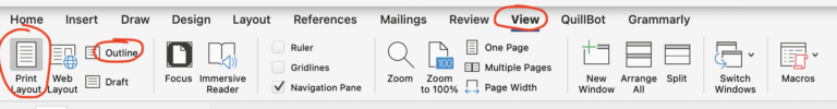 Microsoft Word: Dissertation and Thesis Writing - Mapping Around