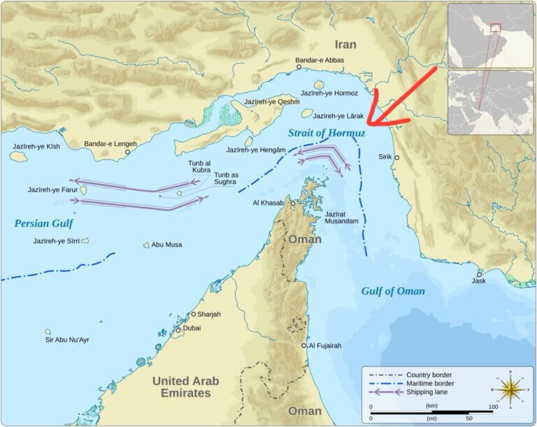 Strait of Hormuz - Mapping Around